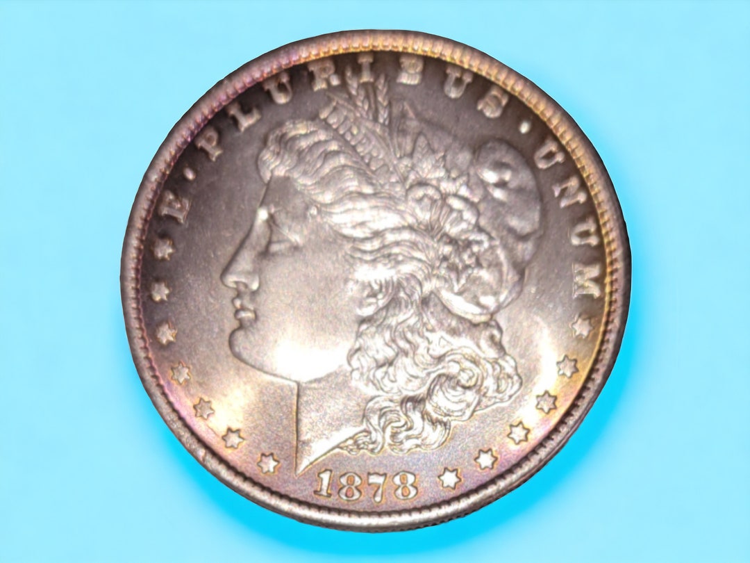 1878 Morgan Dollar 8 Tail Feathers Silver Uncirculated Coin Mint State Key Date - Etsy