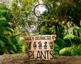 Never Enough Plants Keychain, Plant Mom Gift, Plant Keychain, Plant ...