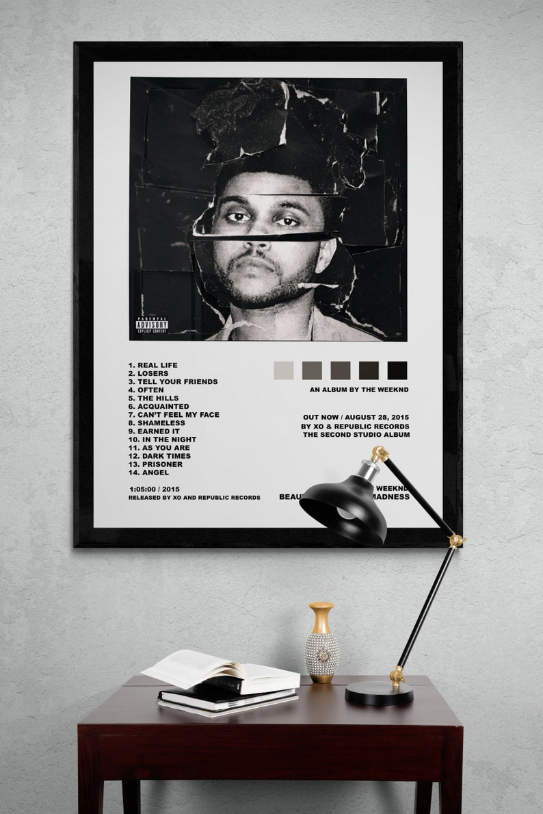 The Weeknd Full Discography Posters, the Weeknd Album Posters, Xo ...