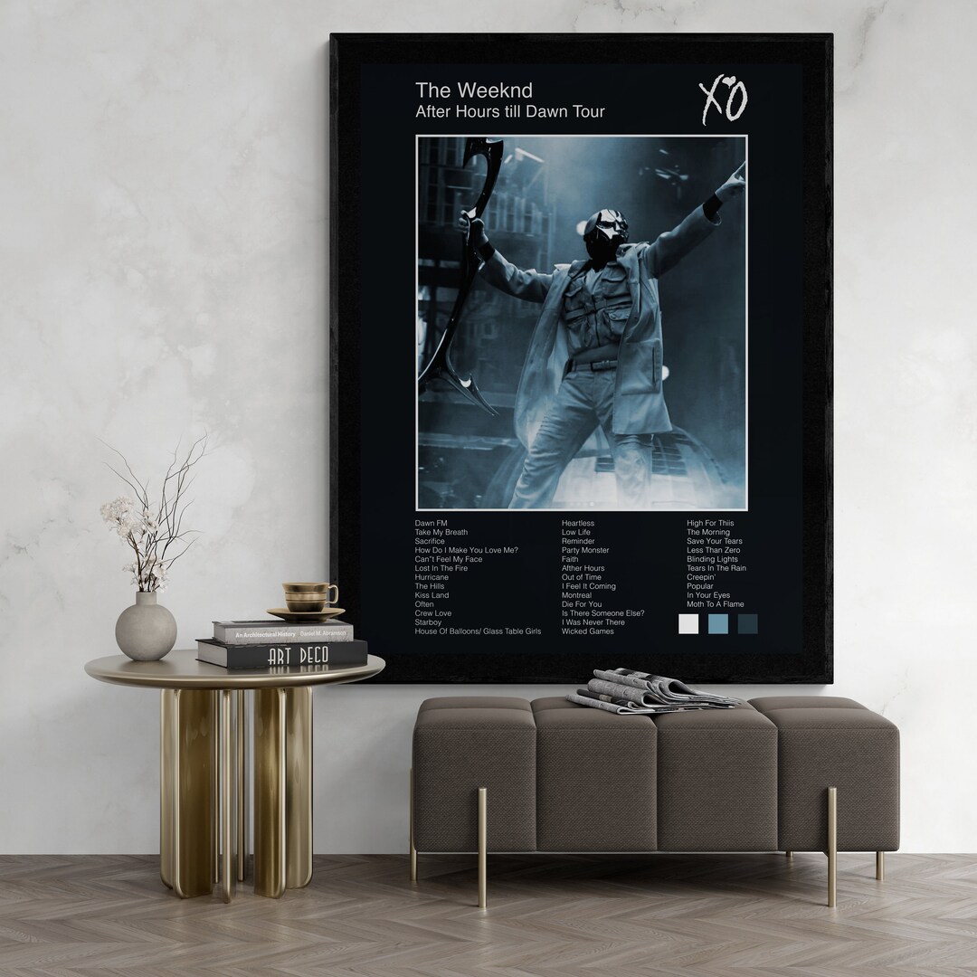 The Weeknd Tour Poster, After Hours Till Dawn Poster, After Hours ...