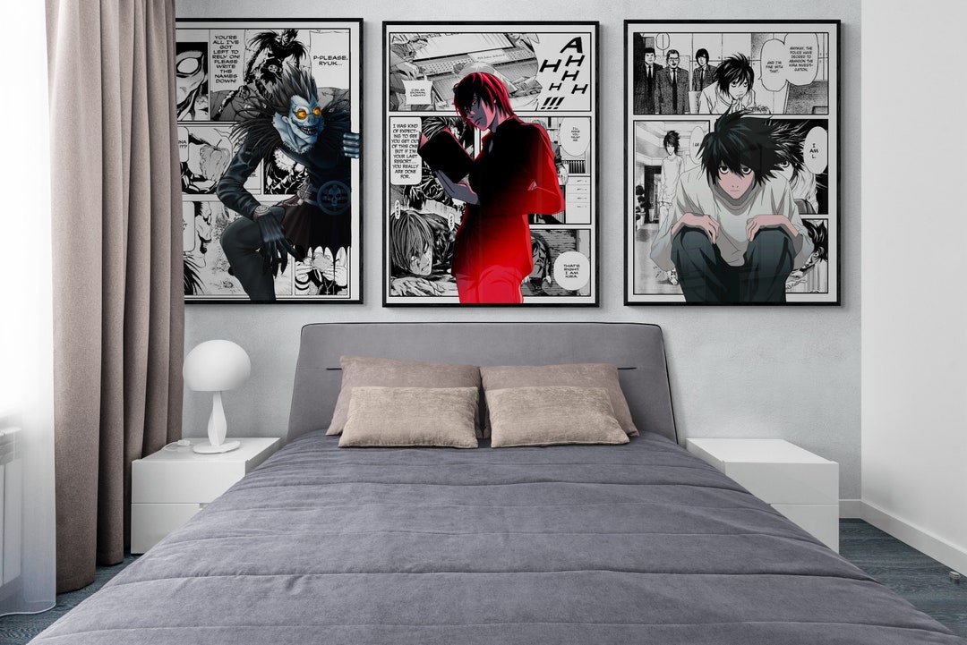 Set of Three Anime Poster, Manga Poster, Anime Poster, Digital Download ...