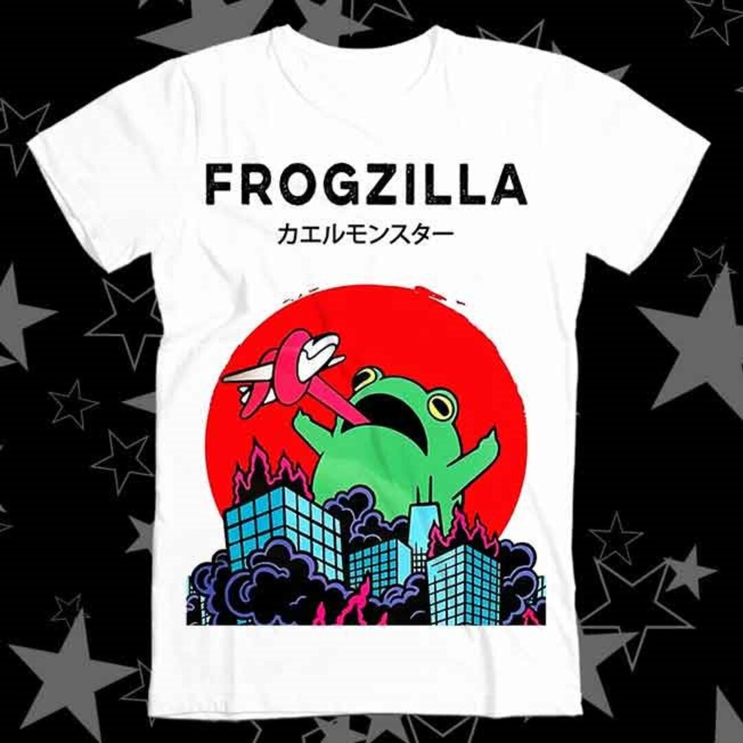 Frogzilla Frog Star Anime Manga Cartoon Best Seller Top Tee T Shirt 572 ...