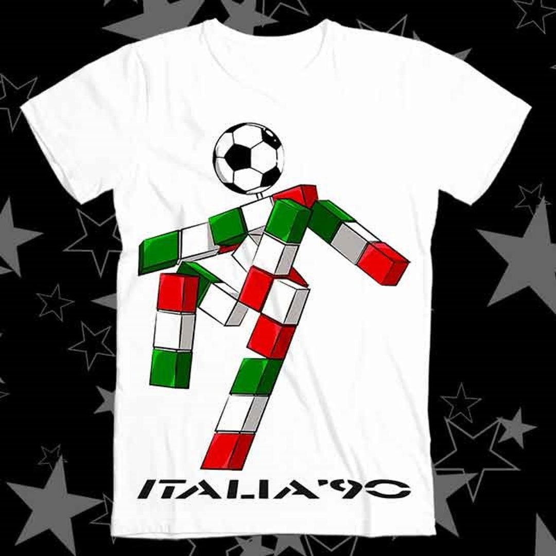 Italia 90 Logo World Cup Football Soccer Italy 1990 Best Seller Top Tee ...
