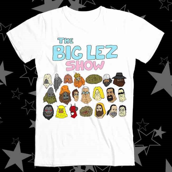 The Big Lez Show Characters Collage Mike Sassy Sasquatch Choomah Fiddy ...