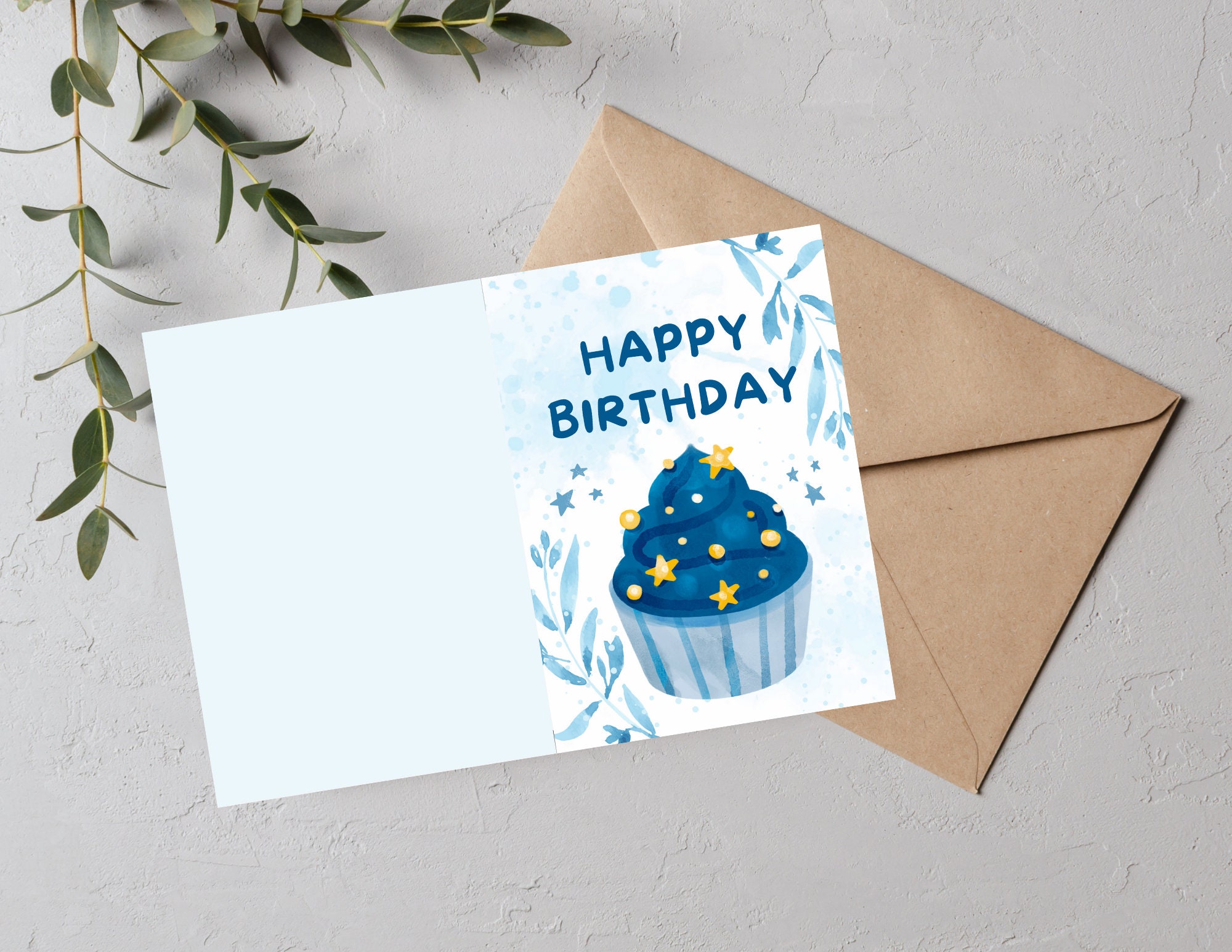 Printable Birthday Cards, Instant Download, Happy Birthday Greeting ...