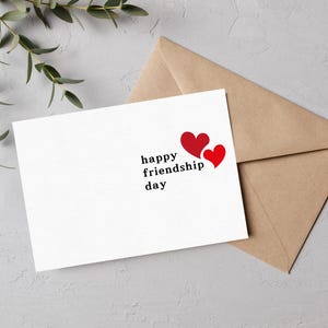 Printable Friendship Day, Instant Download, Friends Greeting Card, Card ...