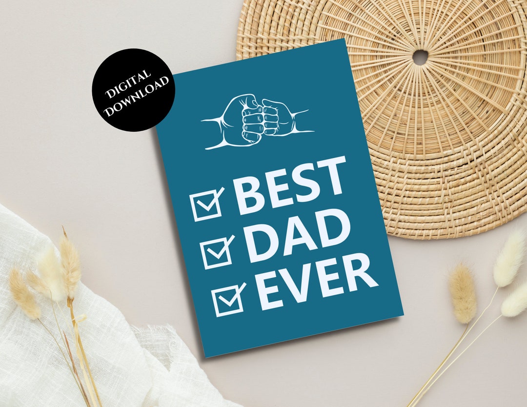 Father's Day Card, for Dad, Gift for Dad, Digital Father's Day Card ...