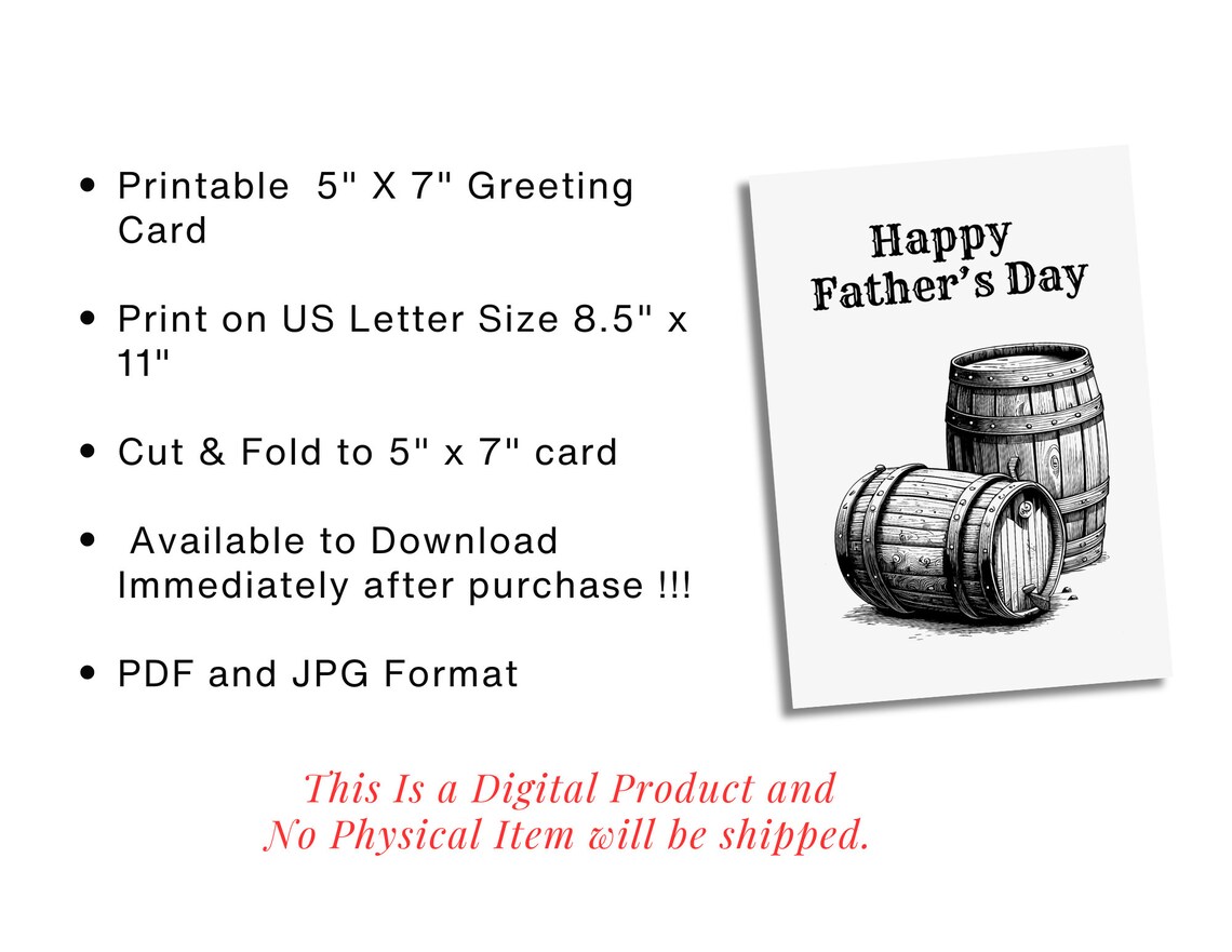 Father's Day Card, for Dad, Gift for Dad, Digital Father's Day Card ...
