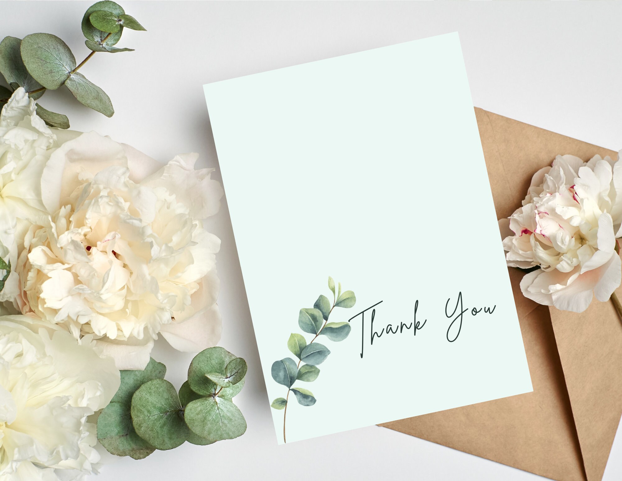 Printable Thank You Card, Instant Download, Thank You Greeting Card ...