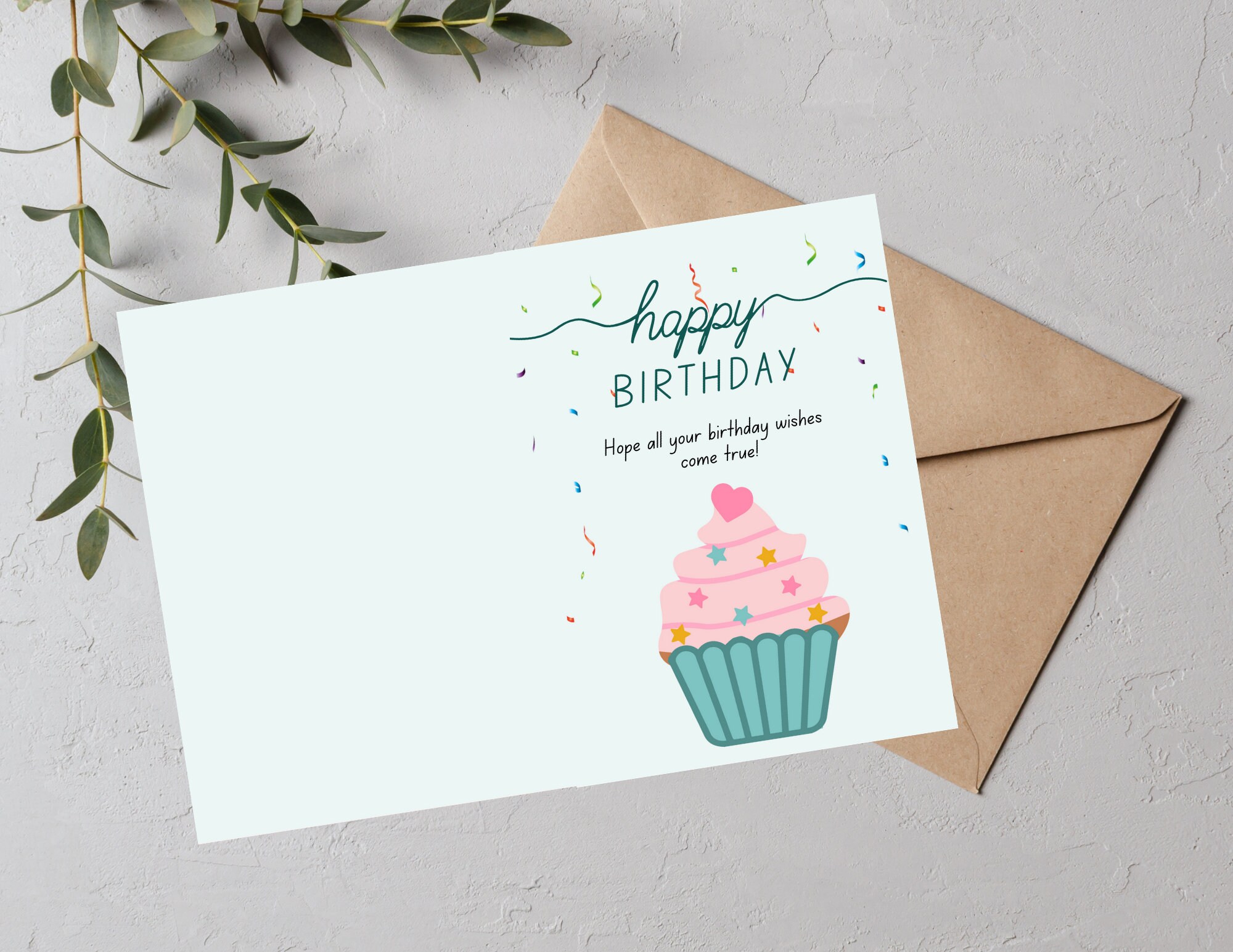 Printable Birthday Cards, Instant Download, Happy Birthday Greeting ...