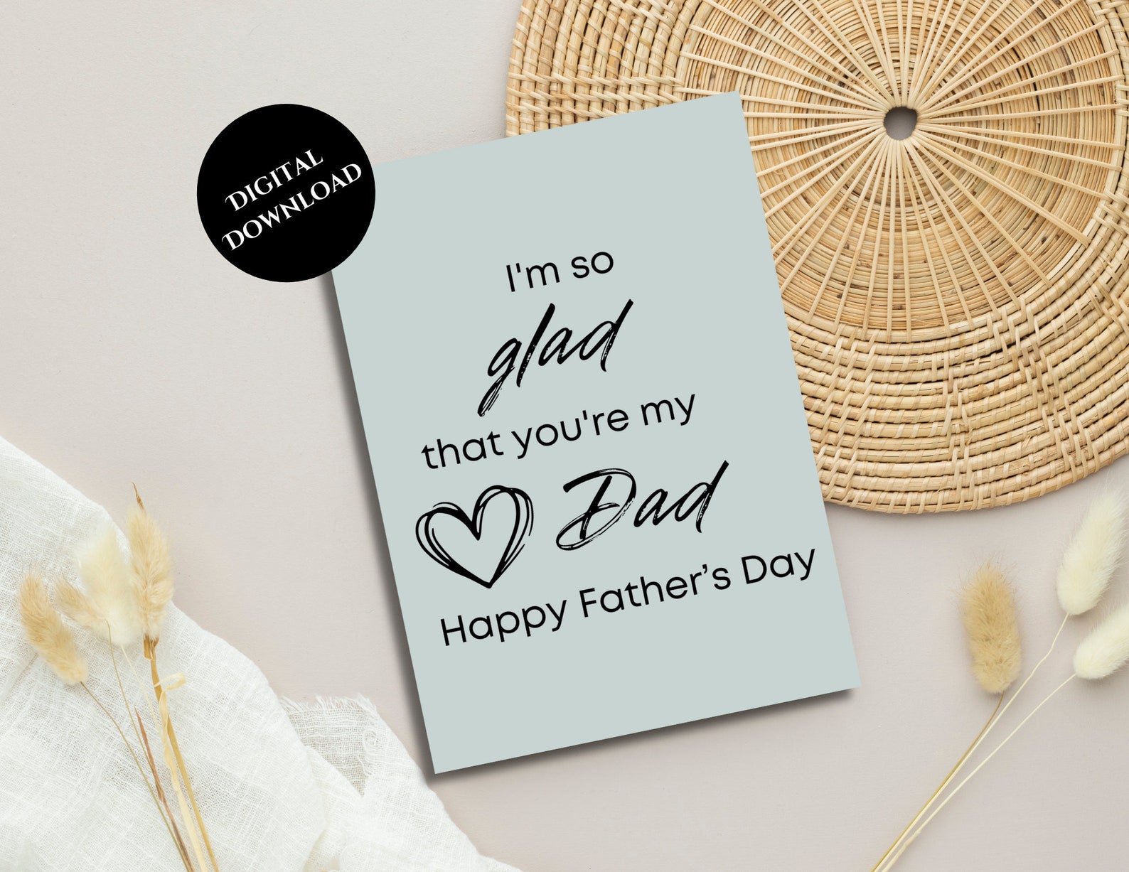 Father's Day Card, for Dad, Gift for Dad, Digital Father's Day Card ...