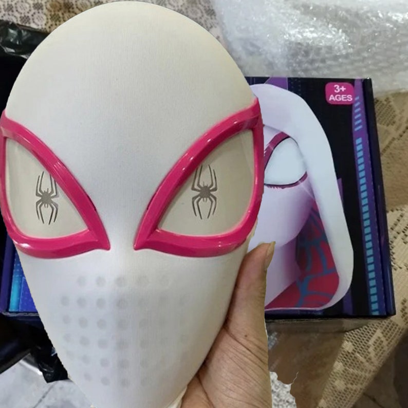Spider-man Gwen Mask With 3D Lenses Movable Eyes,romote Control Eyes ...