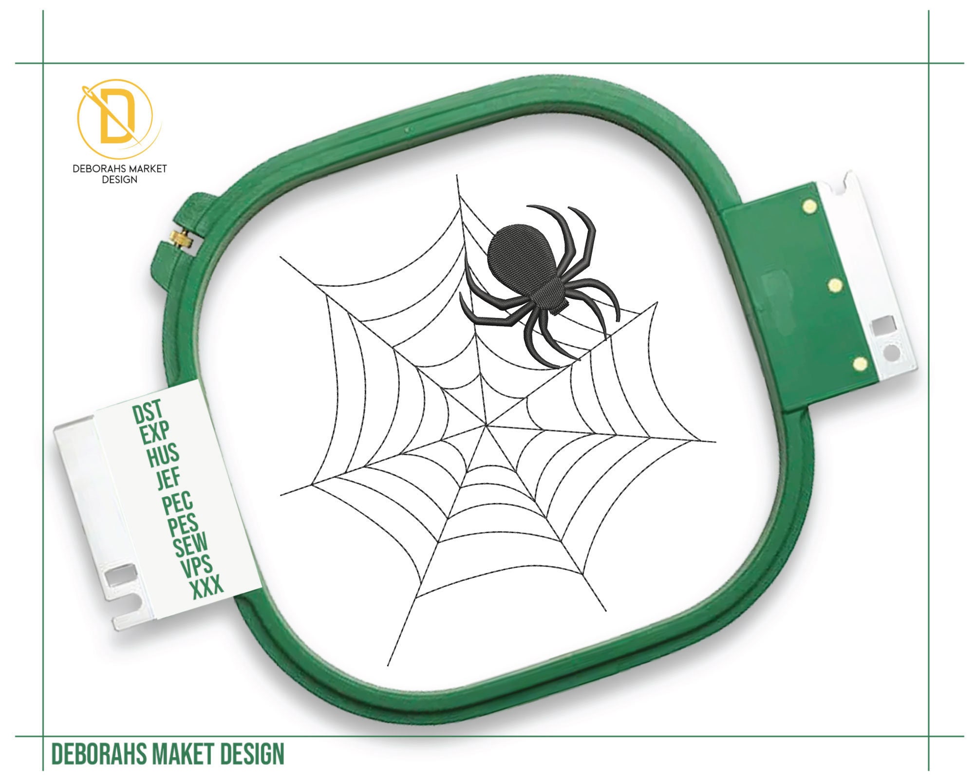 Machine Embroidery Spider Web, Spider Cobweb Design Embroidered Pattern ...