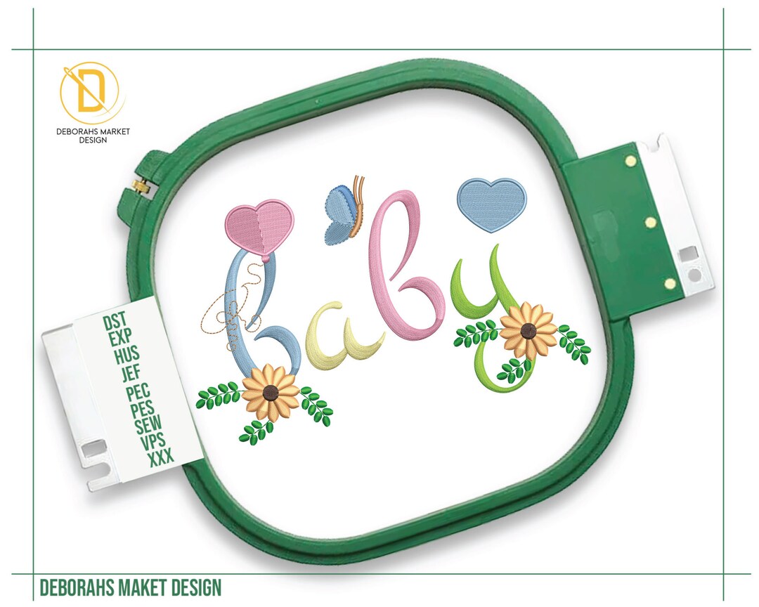 Baby Embroidery Design, Newborn Embroidery Designs, Toddler Boy/girl ...