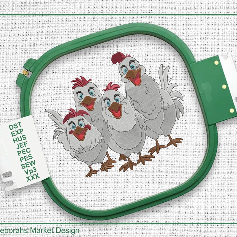 Chicken Embroidery - Etsy