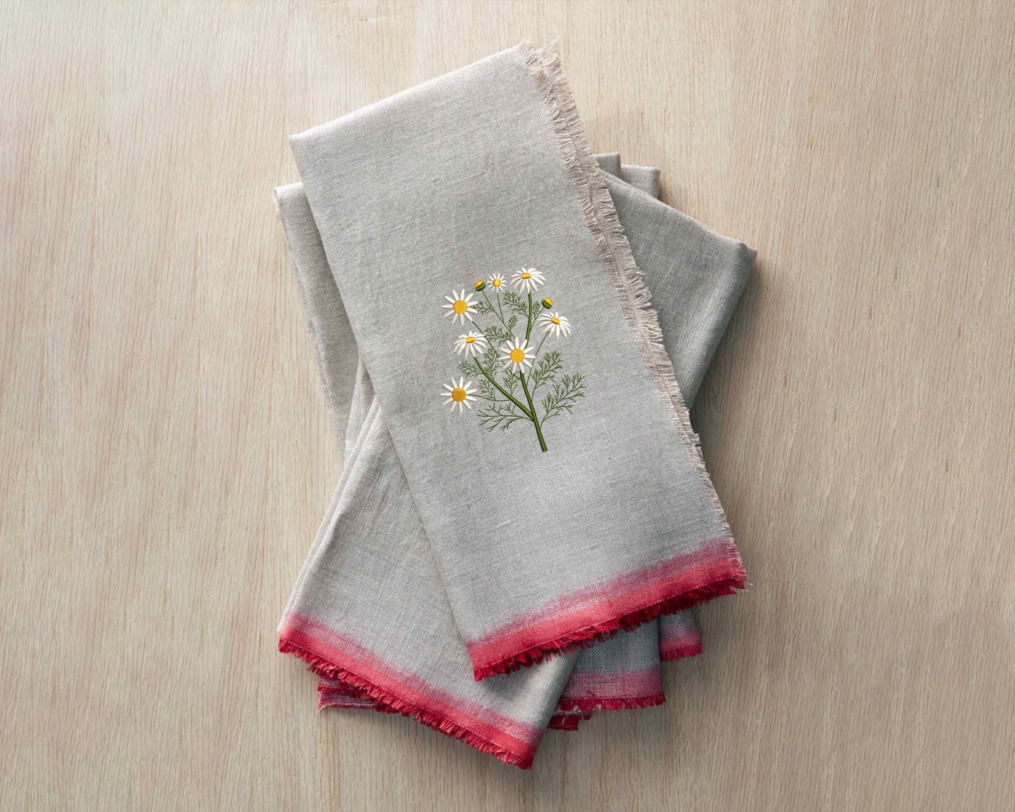 Daisy Flower Embroidery Design, Digital Machine Embroidery Design ...