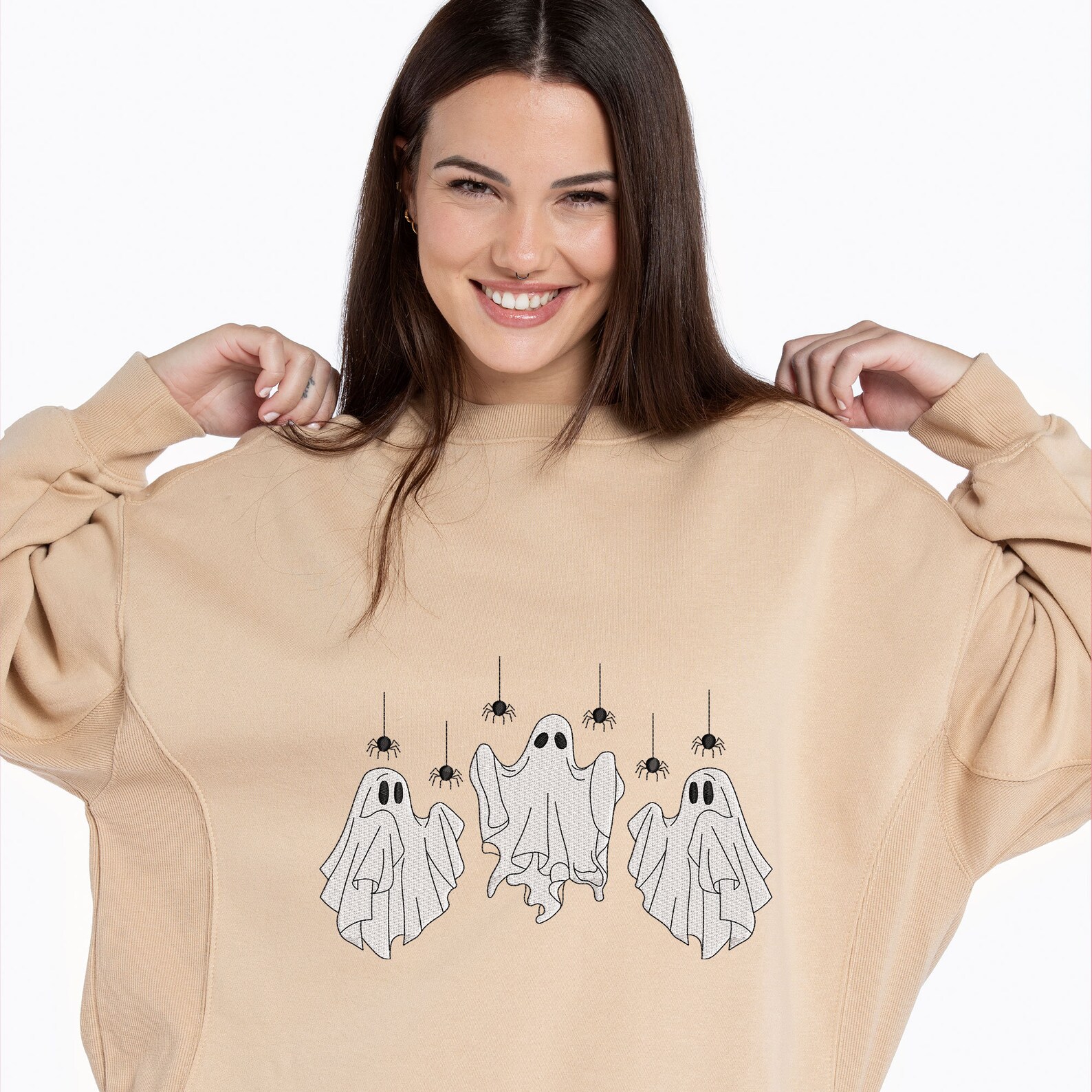 Spooky Halloween Ghosts Embroidery, Halloween Boo Ghost Machine ...