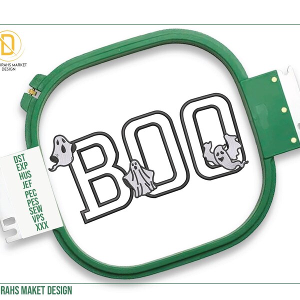 Halloween Embroidery Designs Boo - Etsy