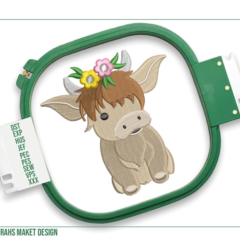 Cow Embroidery - Etsy