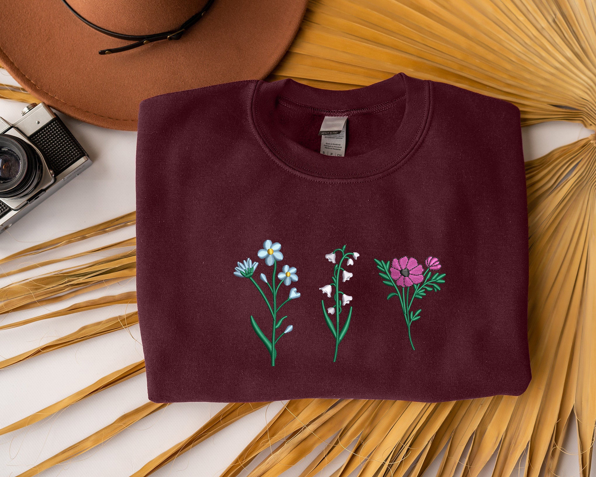 12 Birth Month Flower Embroidery, Digital Flowers Machine Embroidery ...