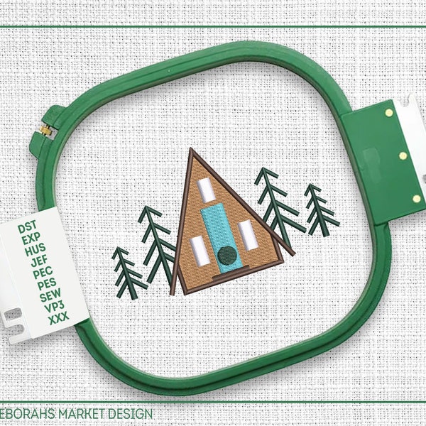 Cabin Embroidery - Etsy
