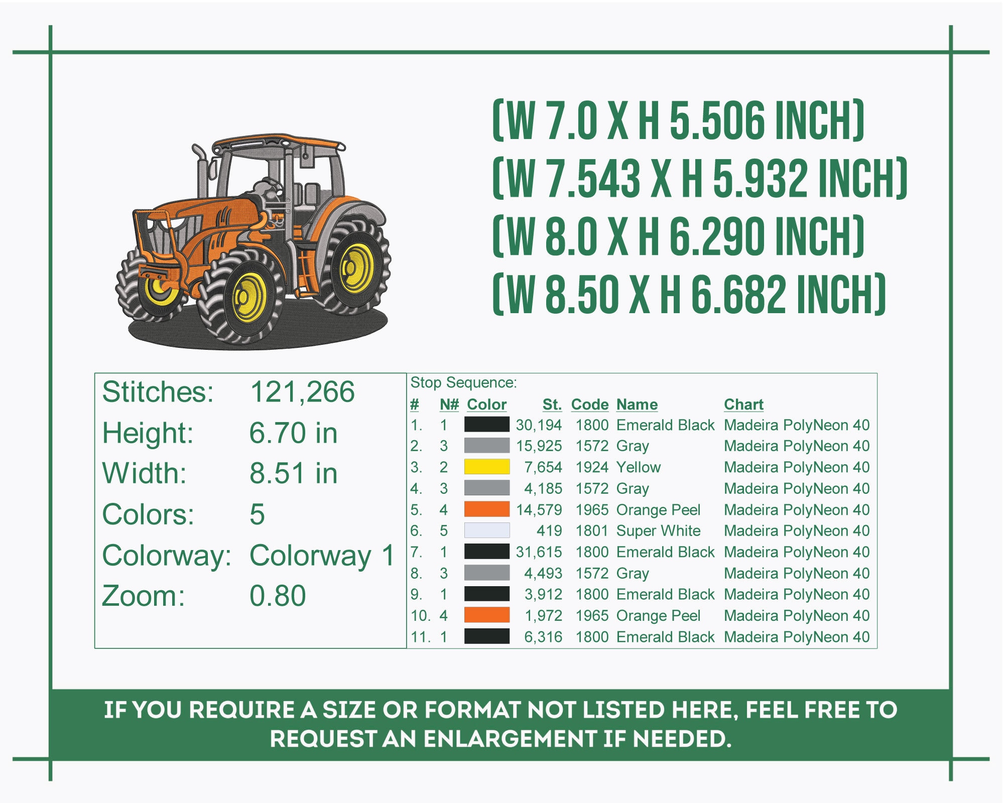 Tractor Machine Embroidery, Farming Tractor Toy Design Digital ...