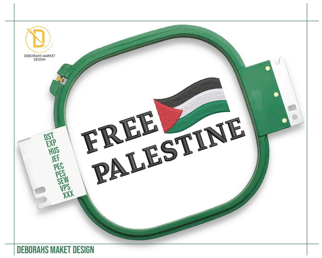 Palestine Map Embroidery Design: Monogrammed Flag (digital Download) - Etsy