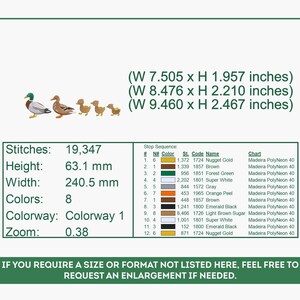 Ducks Embroidery, Mallard Duck Family Design Machine Embroidery, Cute ...