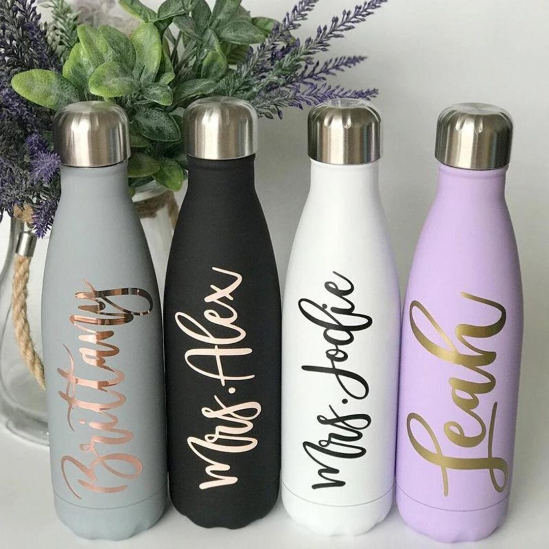 Custom Printed Bottle, Personalized Water Bottle, Wedding Tumbler ...