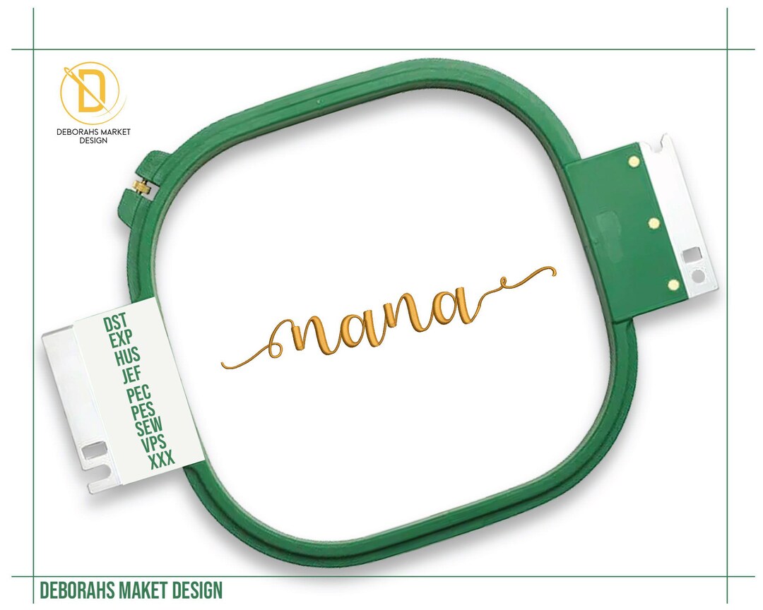 Embroidery Nana Design, Grandma Nana Machine Embroider Pattern, Instant ...