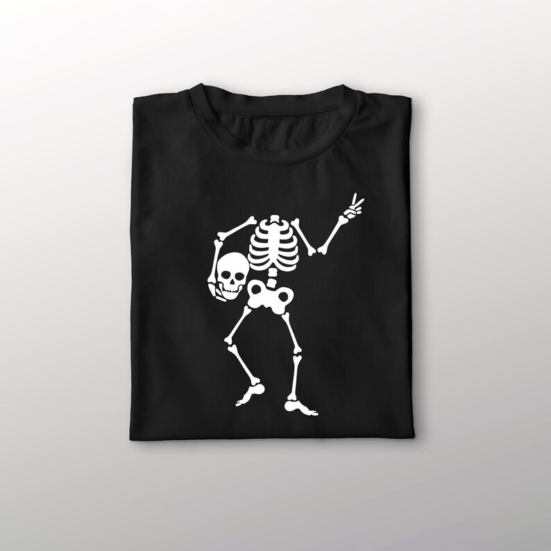 Funny Halloween SVG, Dancing Skeleton SVG, Halloween Skeleton Head ...