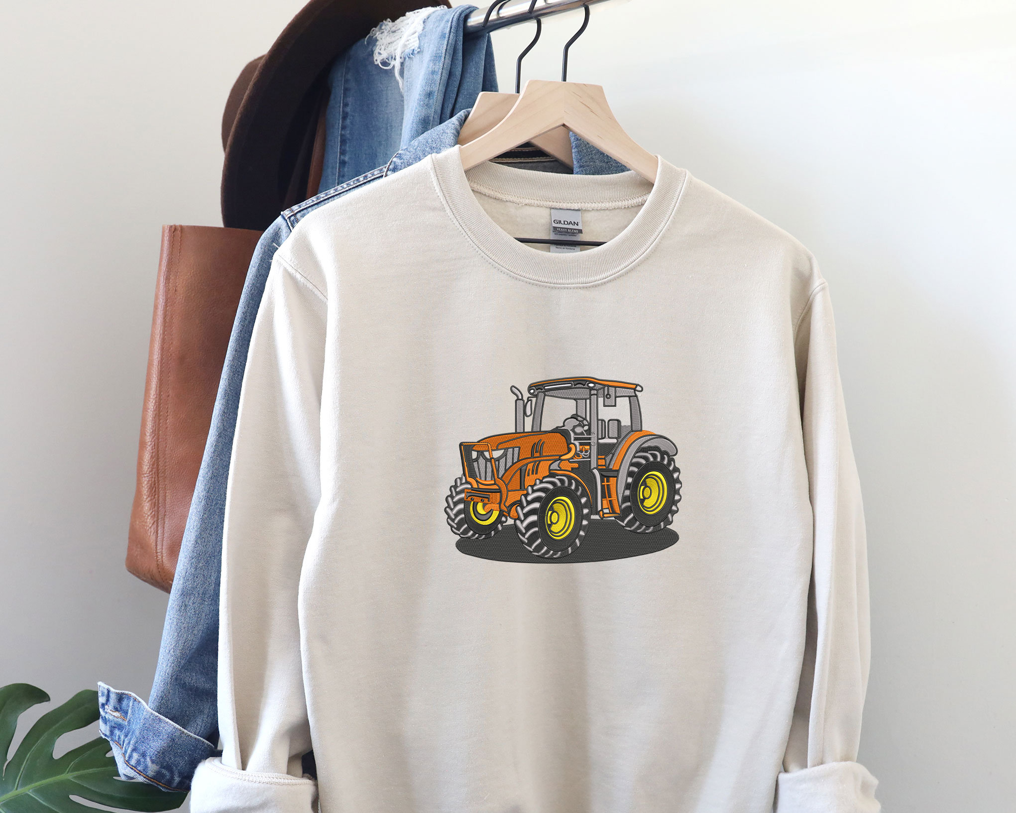 Tractor Machine Embroidery, Farming Tractor Toy Design Digital ...