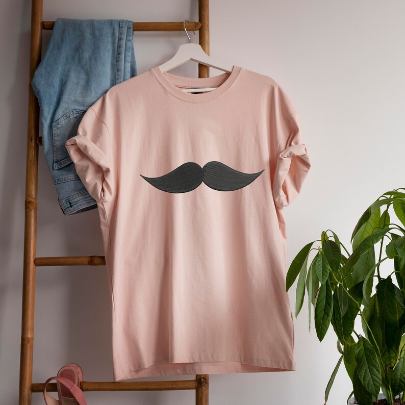 Dad Mustache Embroidery Design, Daddy Silhouette Mustache Machine ...