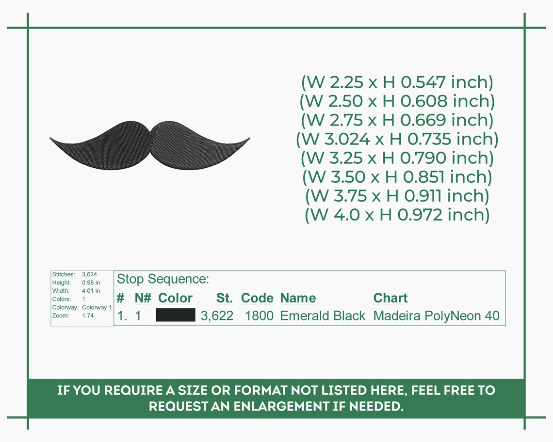 Dad Mustache Embroidery Design, Daddy Silhouette Mustache Machine ...