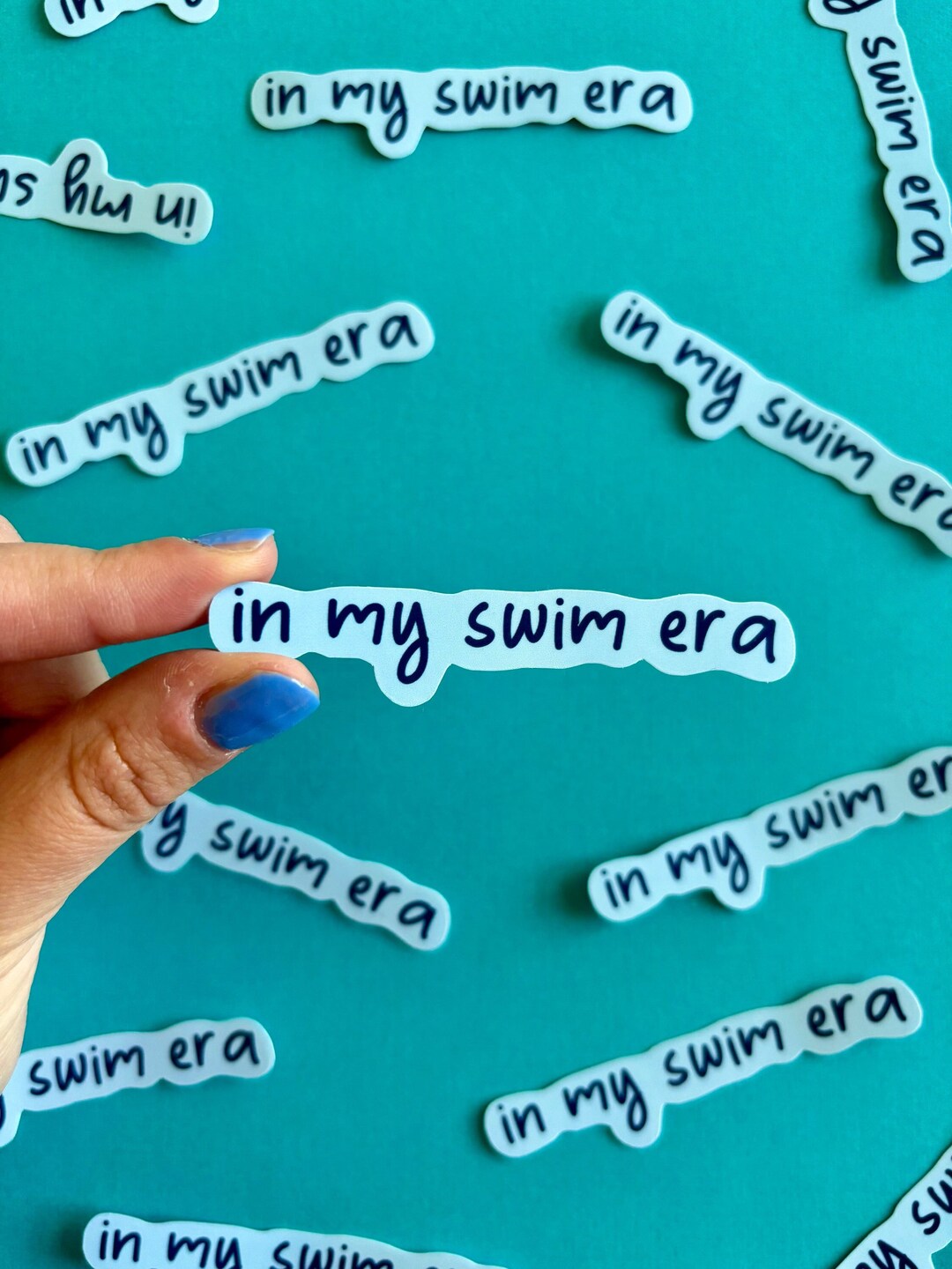 Swim Era Sticker, Girl Swimming Sticker, Swim Decal, Water Bottle ...