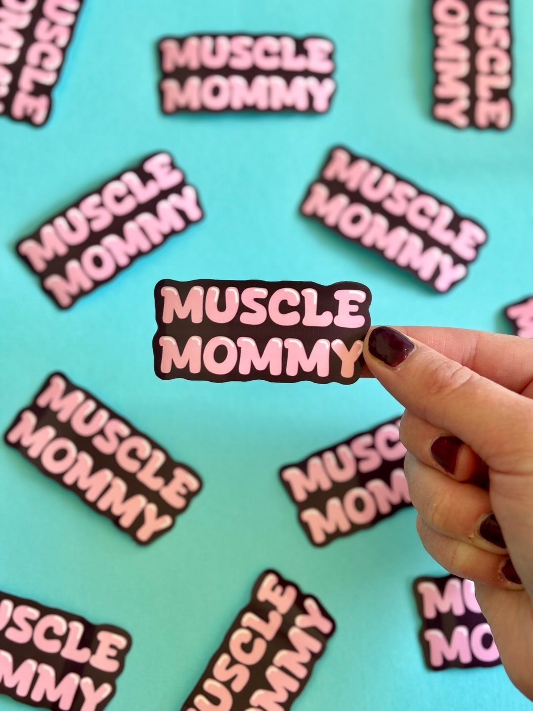 Muscle Mommy Sticker, Gym Stickers for Water Bottle, Gym Girl Stickers ...