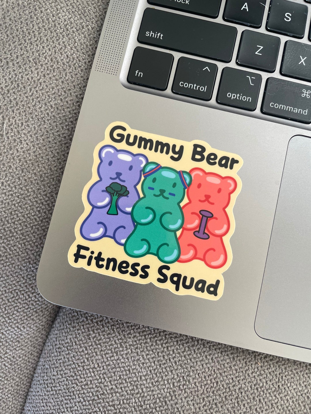Gym Stickers for Laptop, Gummy Bear Gym Stickers for Phone, Fitness ...
