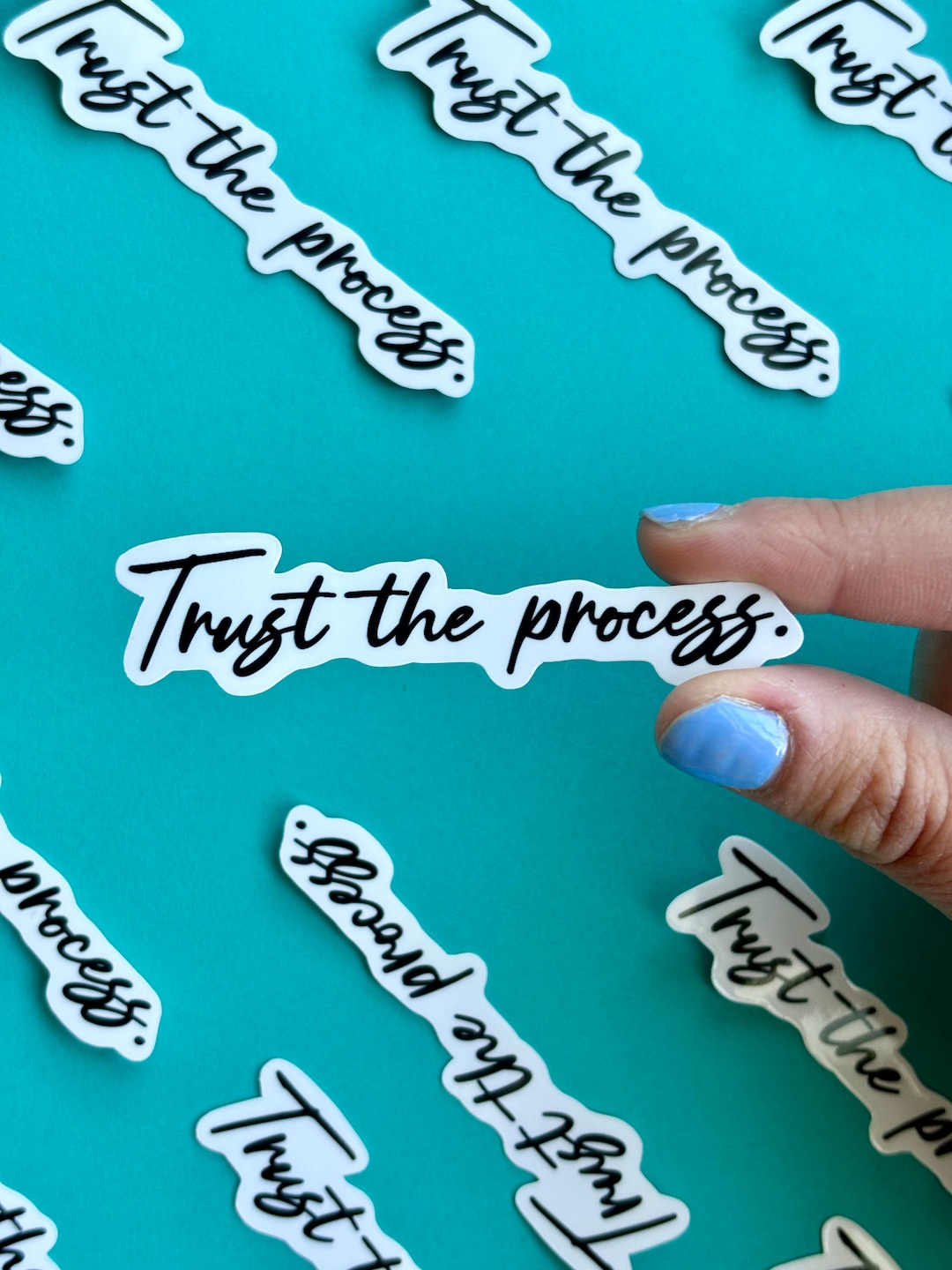 Trust the Process Sticker, Gym Motivational Sticker, Water Bottle ...