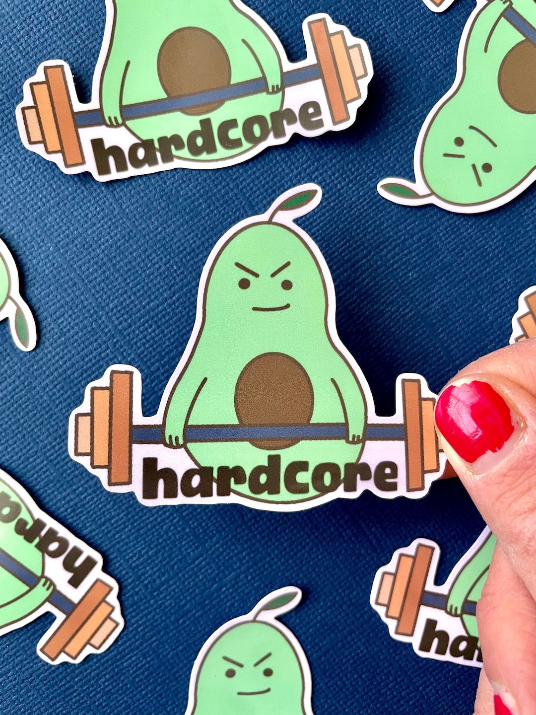 Avocado Gym Sticker, Leg Day Sticker, Deadlift Sticker, Cute Workout ...