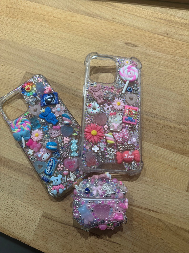 Customise Kawaii Junk Charm Phone Case. - Etsy