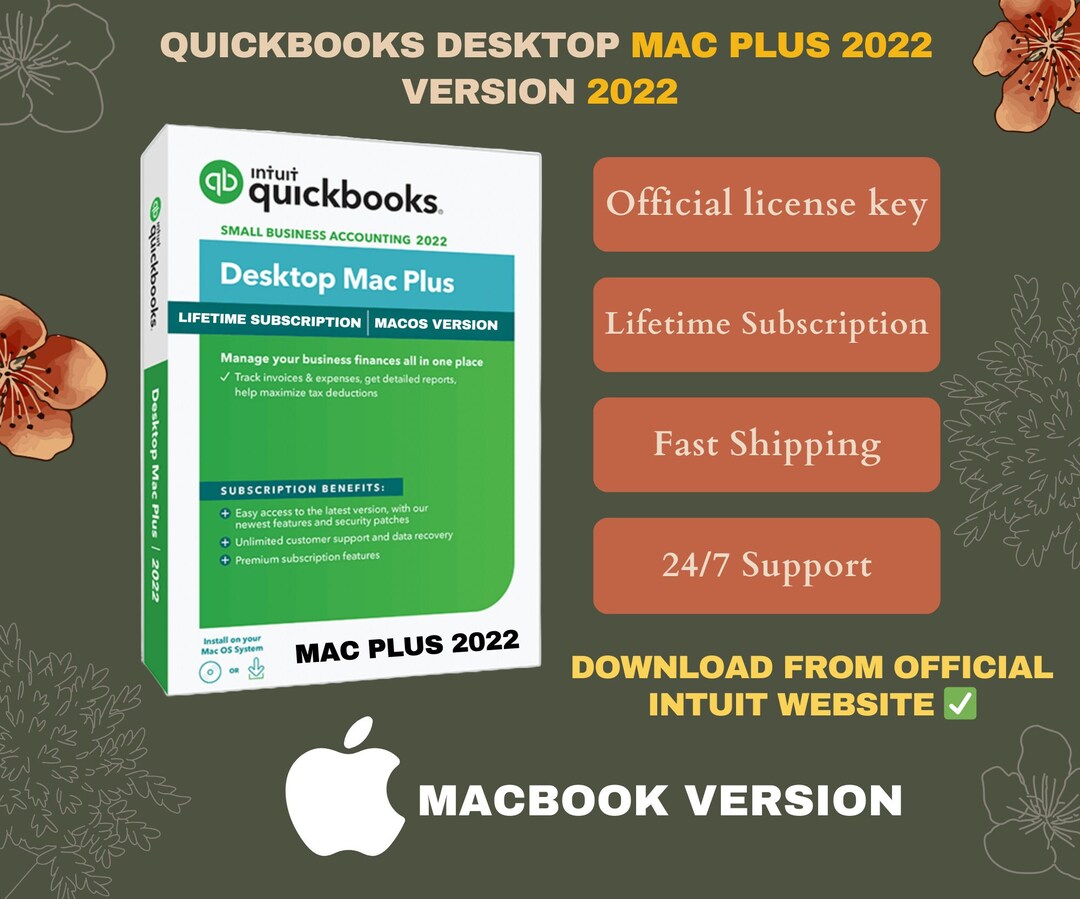 Quickbooks Desktop Mac Plus 2022 Official License Key Lifetime ...