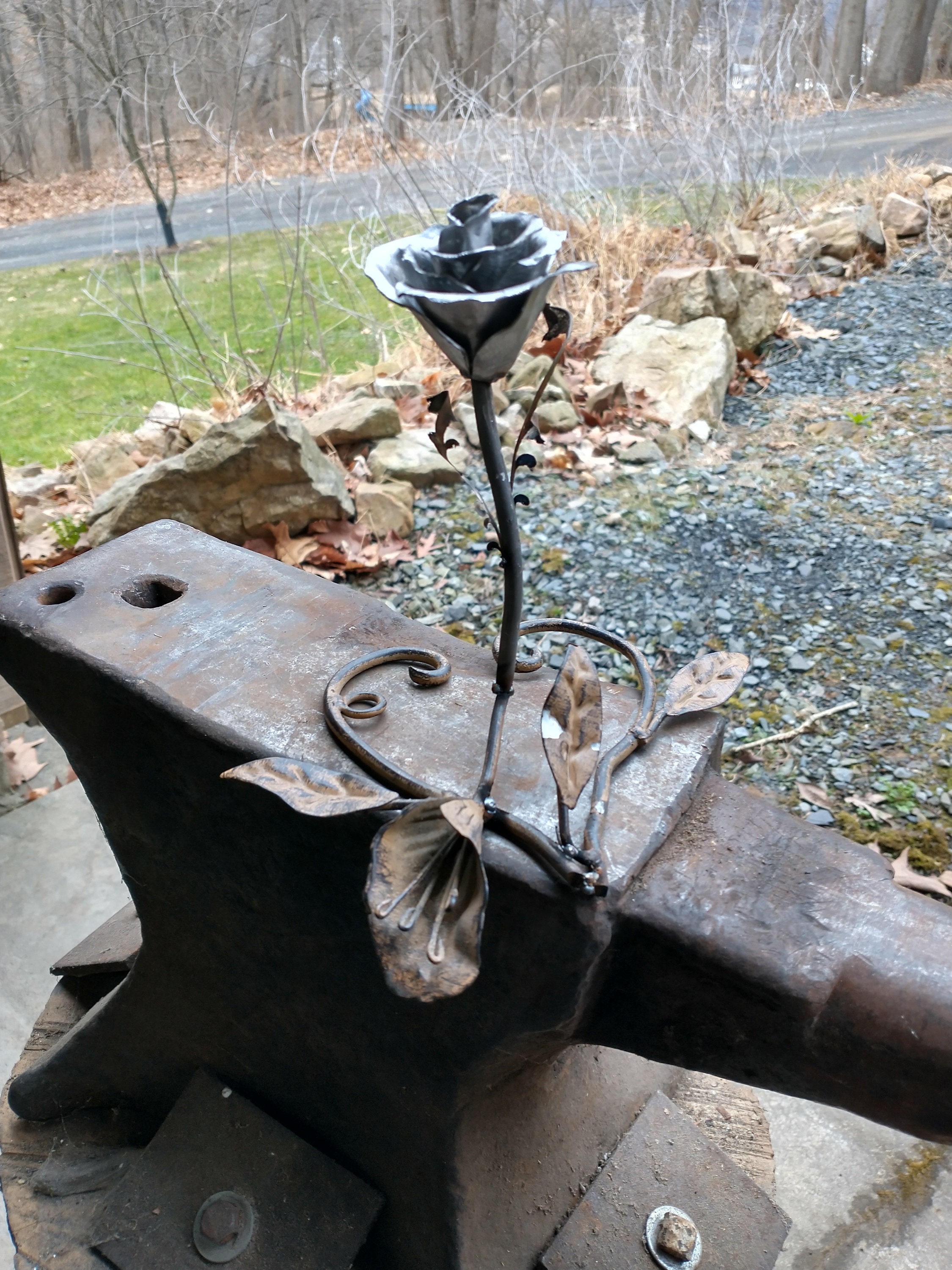 Steel Rose With Heart Base Platform - Etsy