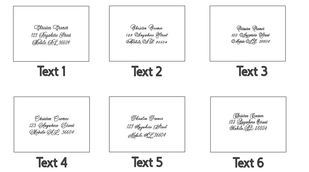 Custom Calligraphy Envelopes - Etsy