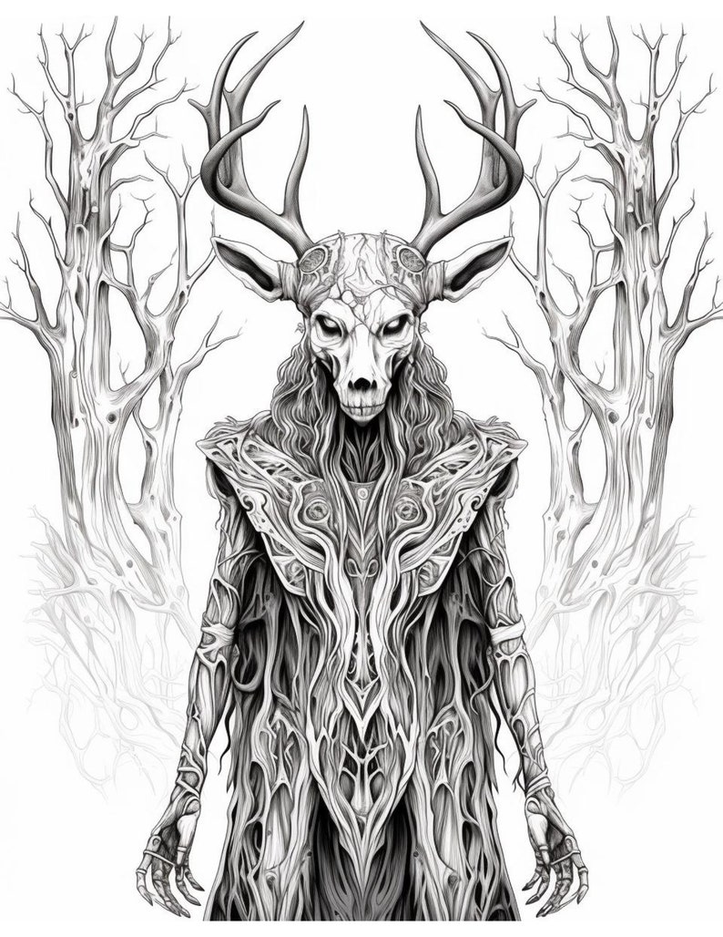 Mythical Realms: A Coloring Adventure - Printable Adult Coloring Pages ...