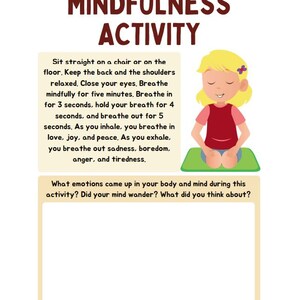 Mindfulness Journal for Kids ~ A Fun Way to Practice Self-care and ...