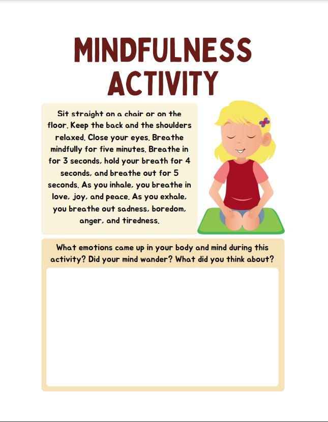 Mindfulness Journal for Kids ~ A Fun Way to Practice Self-care and ...