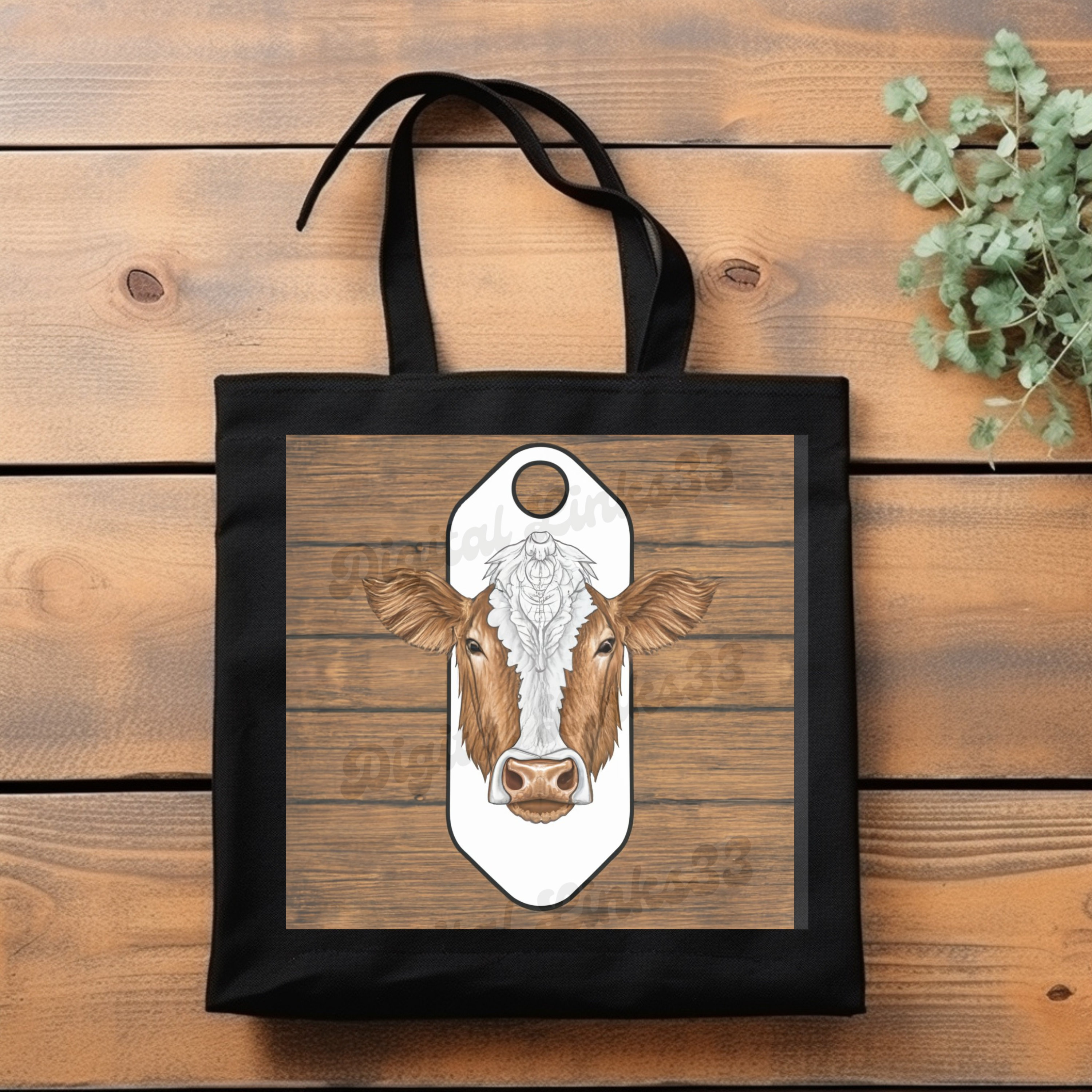 Cow Tag PNG brown and White Cow Pnganimal Tag Illustrationfarmhouse ...
