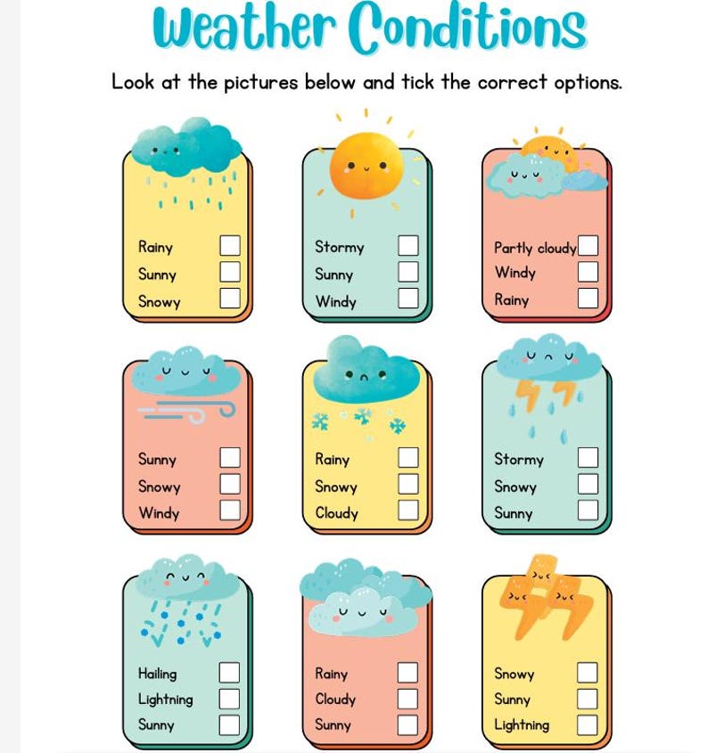 Weather Wonders: Exploring Seasons and Temperatures - A Fun Workbook ...