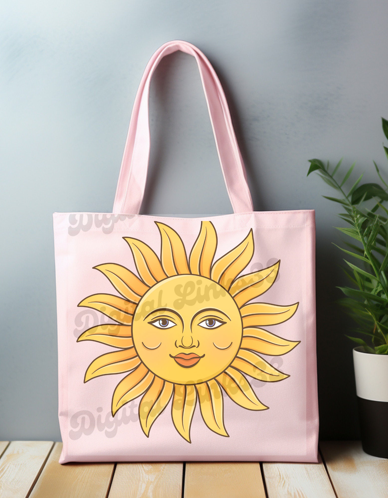 Retro Sun Face celestial tarot PNG Graphicsun Illustration digital ...