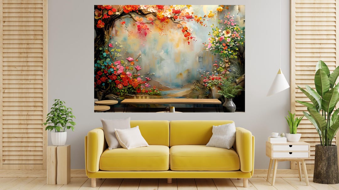 Mural Wall Paper~asian Wall Art~home Decor~japanese Mural Design ...